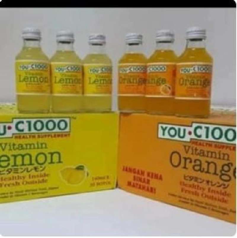 Promo You c 1000/ uc 1000 140 ml orange Lemon Apel 1 dus isi 30 pcs ...