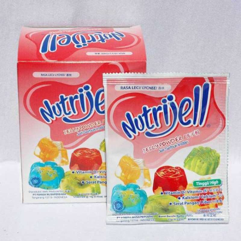 Promo Nutrijell Rasa Leci Jelly Powder 10g x12 Sachet Diskon 17% di ...
