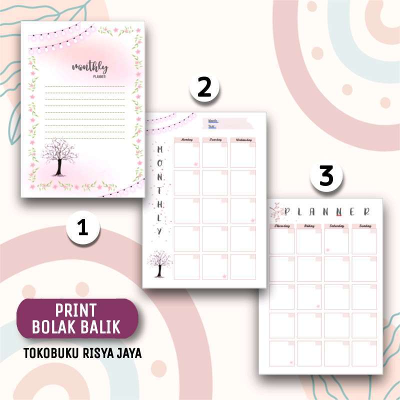 Promo Planner Bulanan 1 Tahun (12 Bulan) Diskon 23% di Seller Toko Buku ...