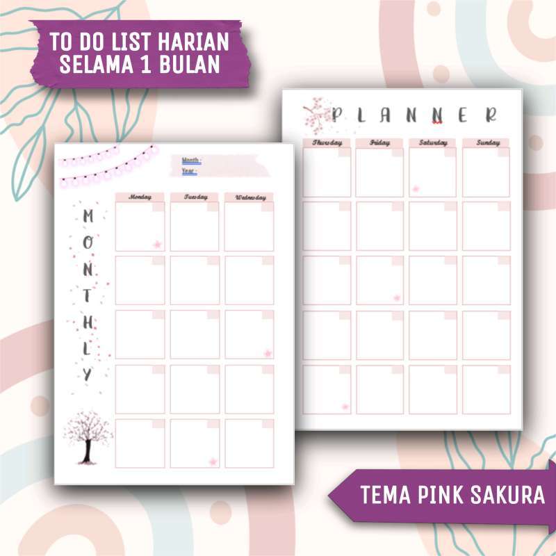 Promo Planner Bulanan 1 Tahun (12 Bulan) Diskon 23% di Seller Toko Buku ...