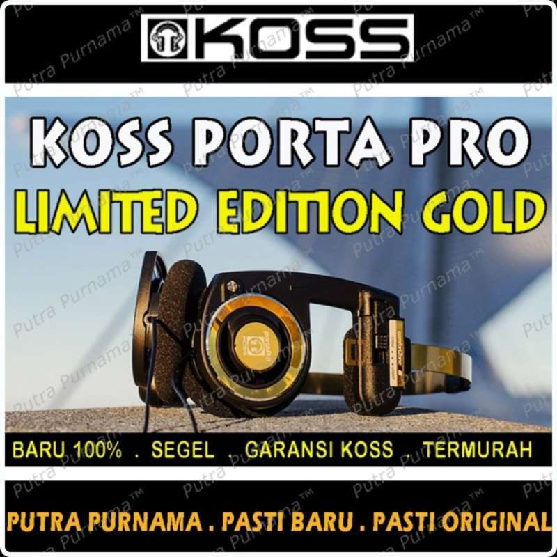 Jual Koss Porta Pro Limited Edition Black Gold Baru Kode 001 di Seller ...