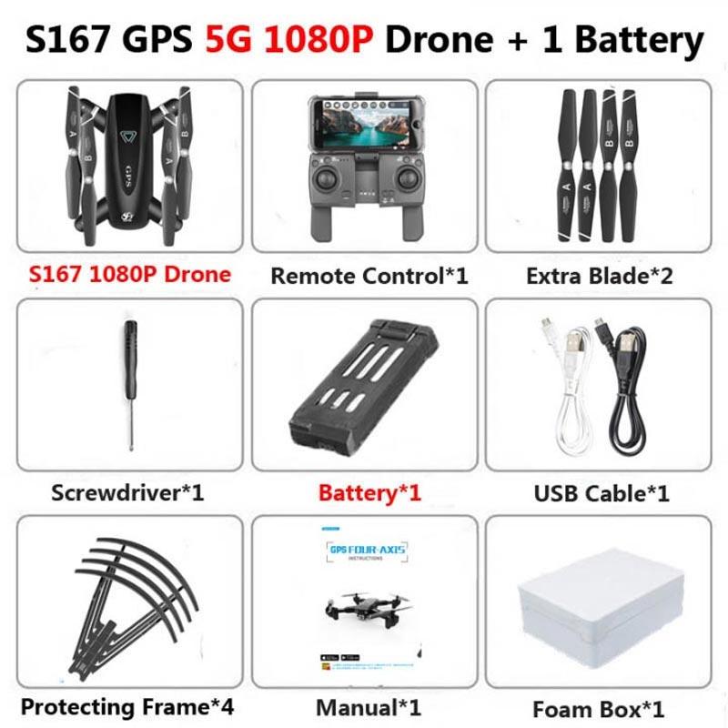 Promo Toys Sky S167 Professional Drone With Camera 4k 5g Gps Wifi 1080p ...