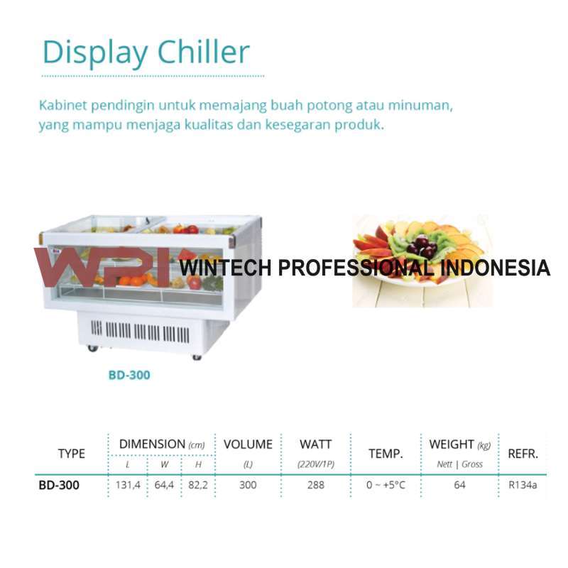 Jual Gea BD-300 Display Chiller - Kabinet Untuk Memajang Buah Potong ...