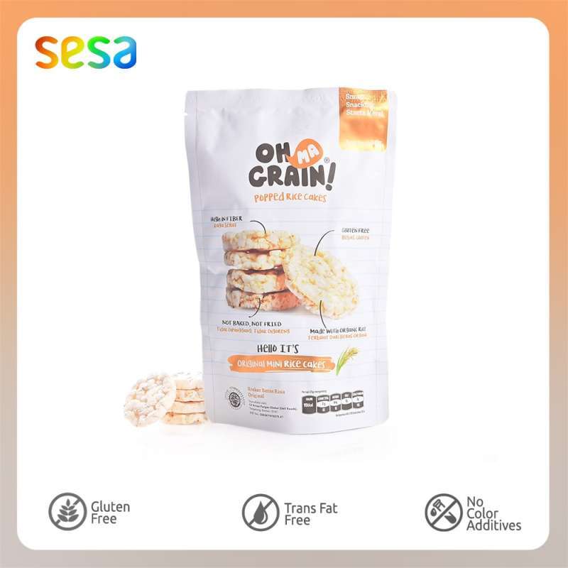 Jual Oh Ma Grain! Popped Rice Crackers Original 50 G Di Seller Sesa ...