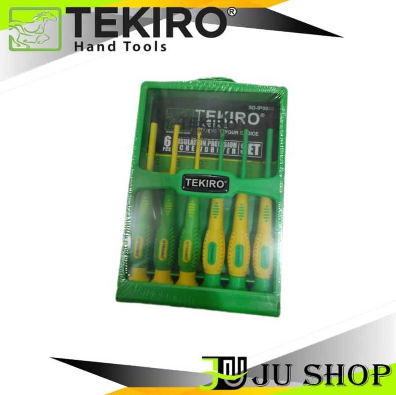 Jual TEKIRO INSULATION PRECISION SCREWDRIVER SET 6PCS (OBENG LISTRIK ...