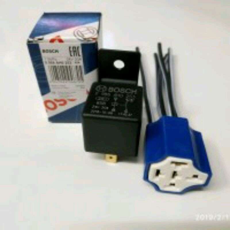 Jual Relay BOSCH 24V 20A Kaki 5 Biasa / Bukan Pemutus + Socket Relay ...