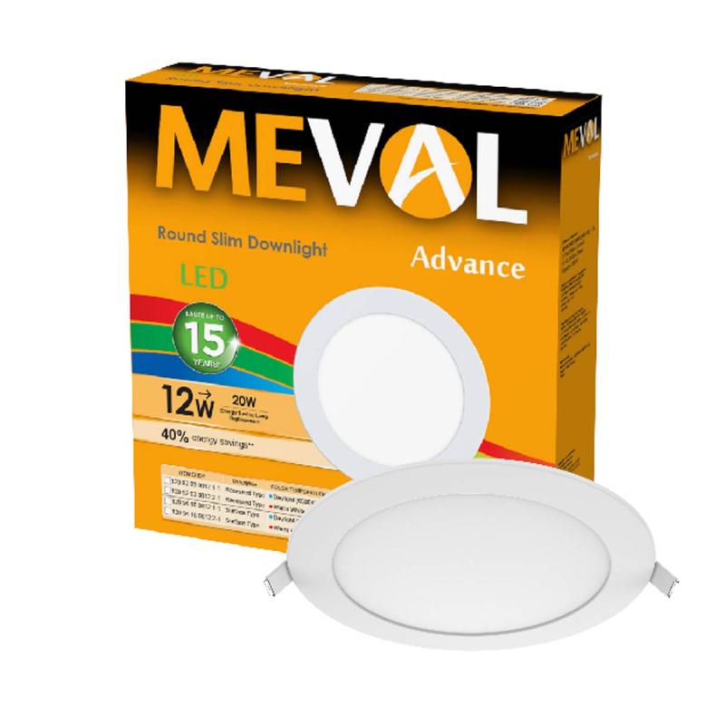 Promo Meval Led Slim Downlight 6 12w - Round Diskon 19% Di Seller Meval ...