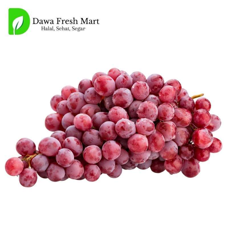 Promo Anggur Red Globe Peru/RRC Dawa feshmart 1000 Gram PREMIUM ...
