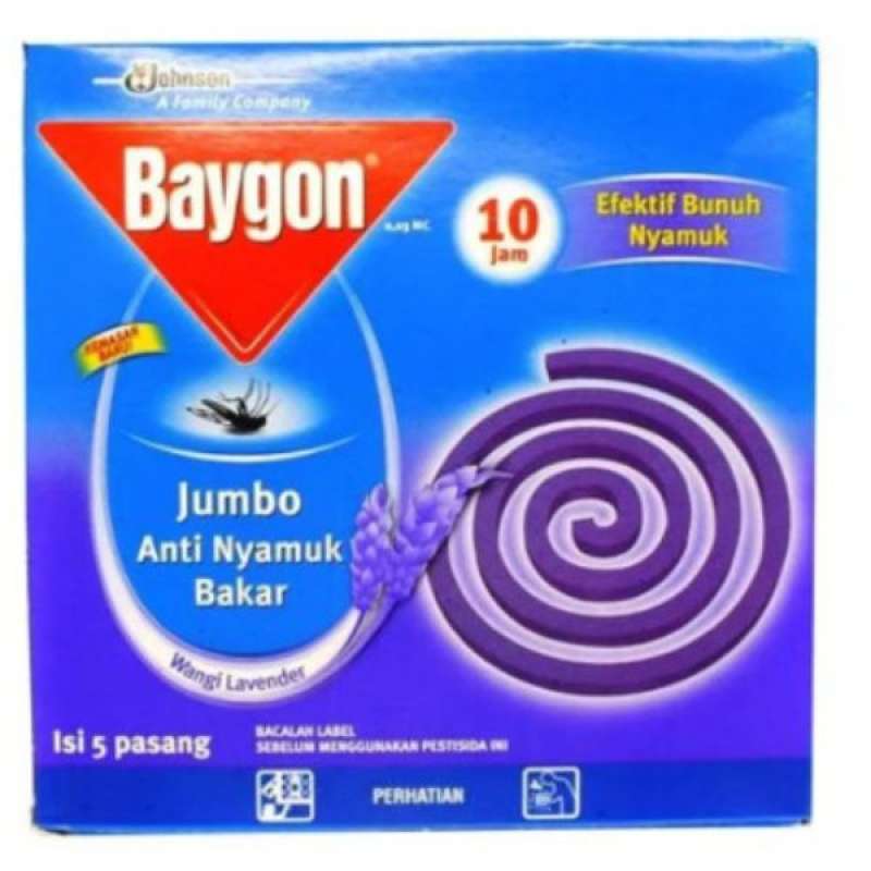 Promo Baygon Jumbo Max Obat Nyamuk Lavender [5 Pasang / Pack] Diskon 5% ...