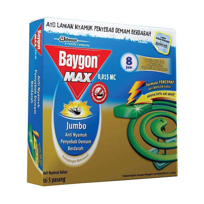 Jual Baygon Max Obat Nyamuk Tahan 8 Jam [5 Pasang / Pack] di Seller ...