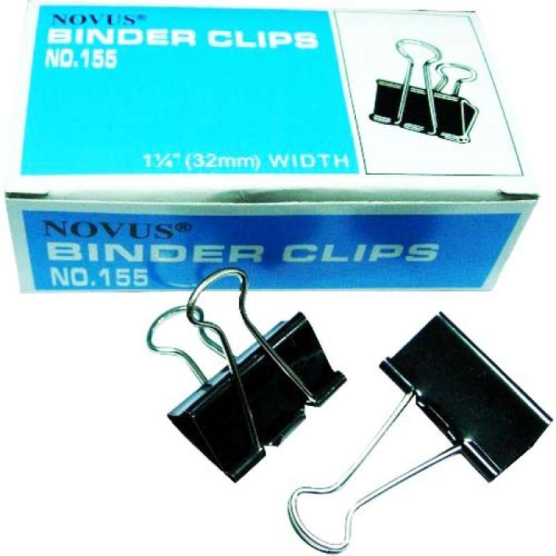 Promo Novus Binder Clips No.155 (32mm) Penjepit kertas Diskon 40% di ...