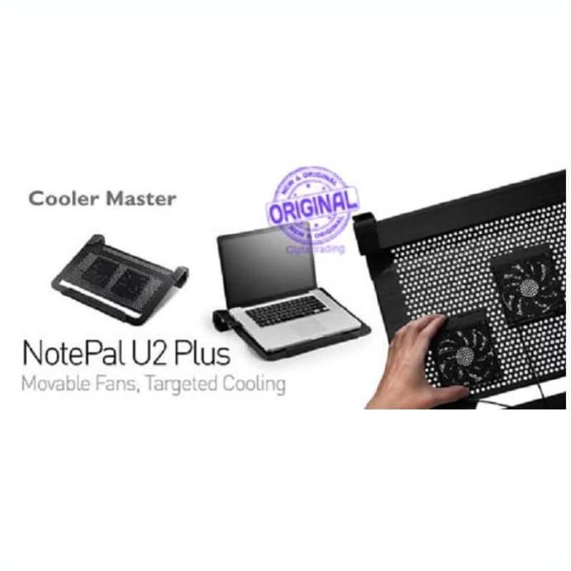 Promo Notebook Cooler Fan - Cooler Master - Notepal U2 Plus Black Or ...