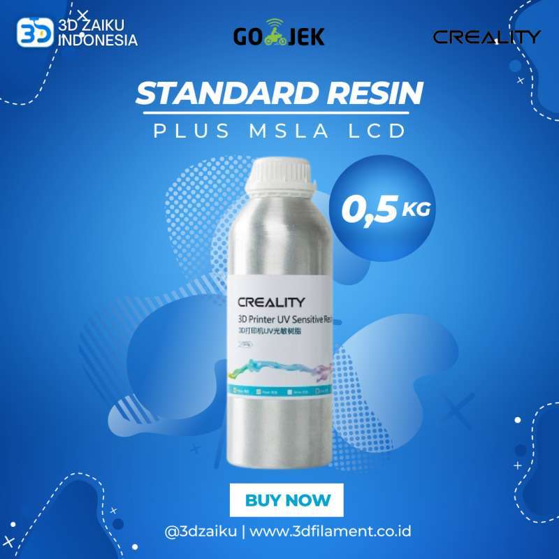 Jual Creality Standard Resin Plus Msla Lcd 3d Printer 0.5 Kg - Transparent Blue Di Seller 3d ...