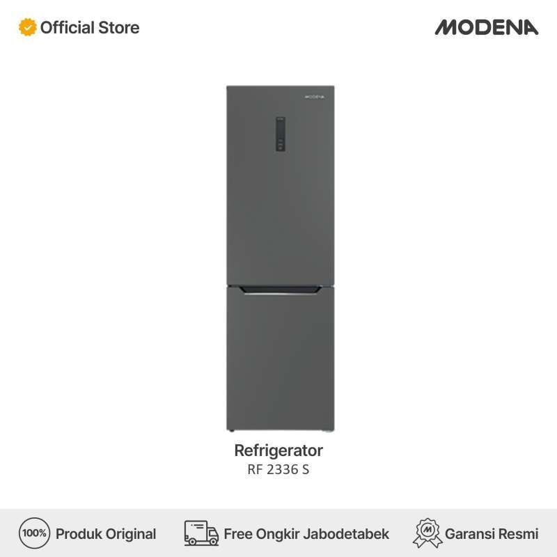 Promo MODENA Refrigerator - Bottom Freezer RF 2336 S (335 Liter) Diskon ...