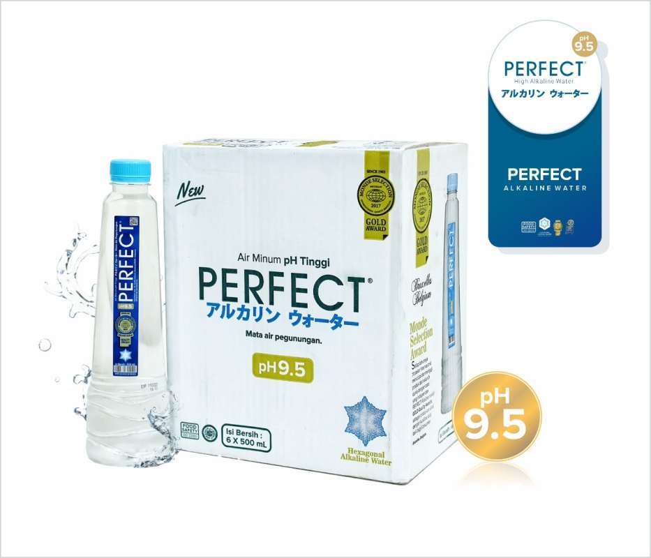Jual Perfect Alkaline Water 500ml Mini (isi 6 Botol) (kurir Instan) Di ...