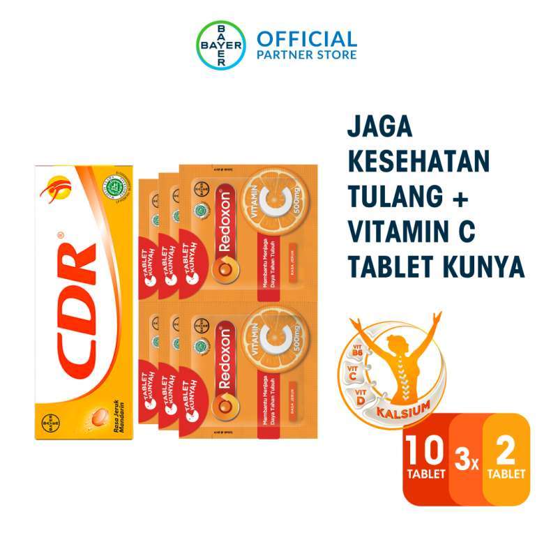 Jual Fs - Cdr 10 Rasa Jeruk & Redoxon Kunyah 3x2 Sachet Di Seller Bayer ...