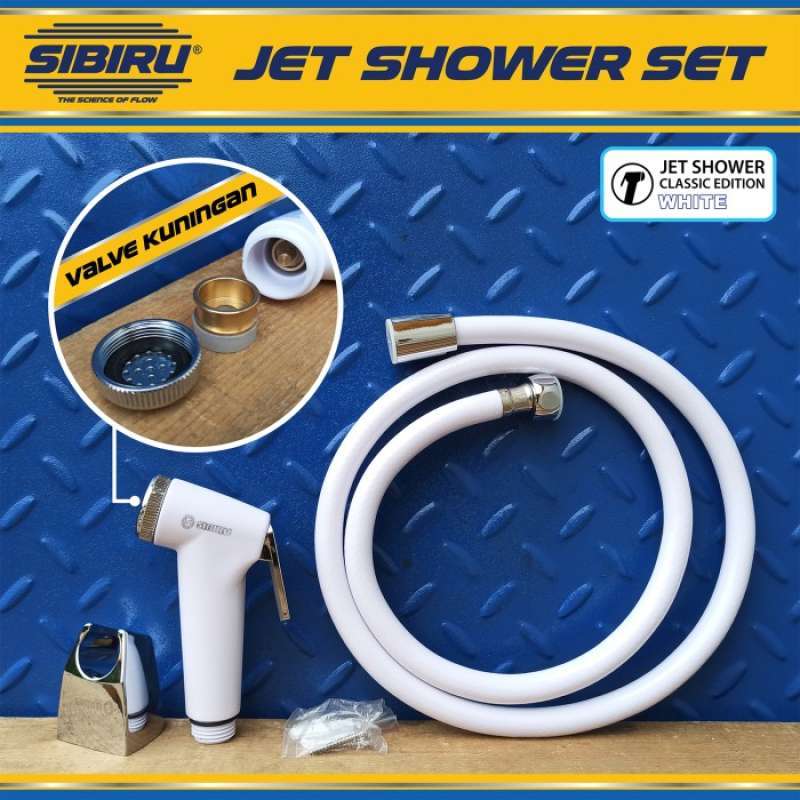 Jual Jet Shower Set Bidet Head Cebok Semprotan Toilet Closet WC - Putih ...