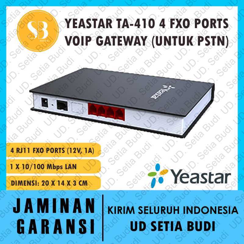 Jual Yeastar TA410 4 FXO Ports VoIP Gateway for PSTN di Seller TOKO ...