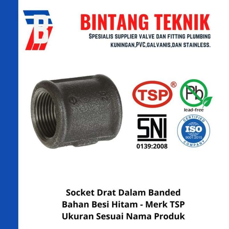 Jual Socket 3/4 Inch Besi Hitam Tsp Drat Dalam Di Seller Toko Bintang ...