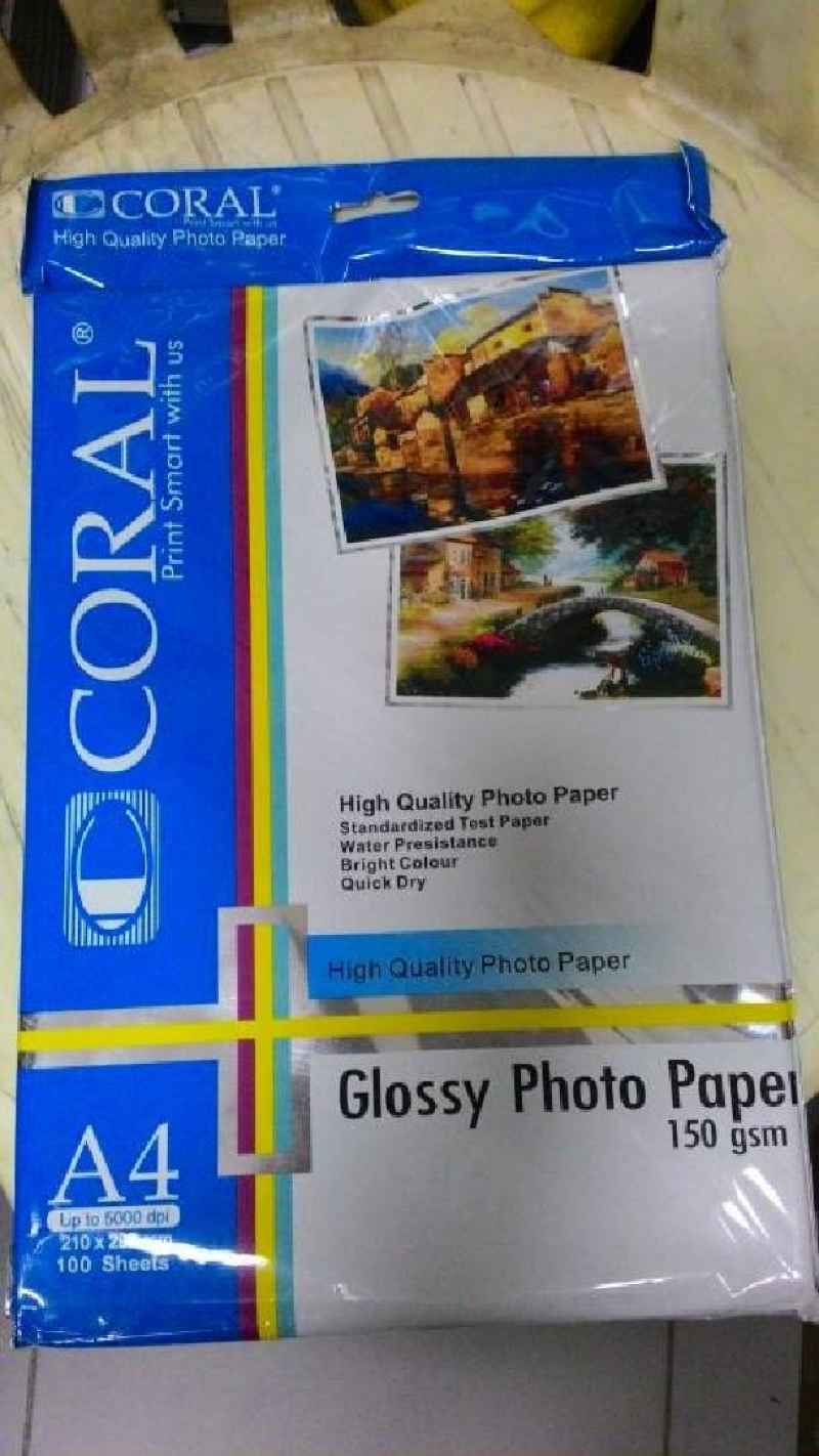 Jual Coral Glossy photo paper 150 gsm/ Kertas photo coral 150 gsm di ...