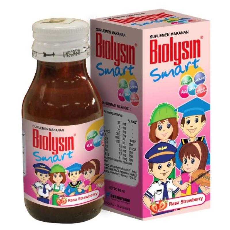 Jual Biolysin Smart Sirup Rasa Strawberry [60 ml] di Seller Callista ...