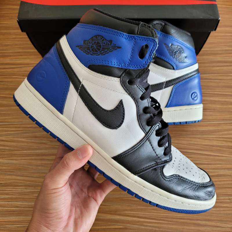 Jual Air Jordan 1 Retro High Fragment || og mocha travis scott blue ...