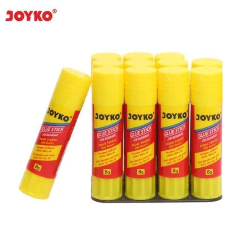 Jual Lem Kertas Batangan Lem Kertas Stik Glue Stick Joyko 8 Gram Lucu ...