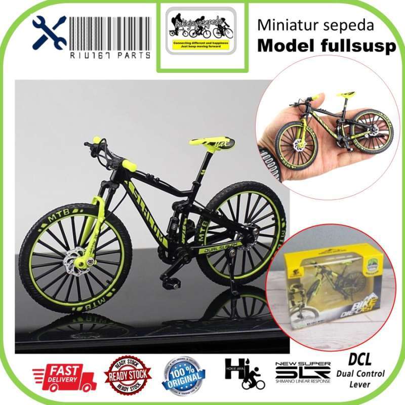 Jual Miniatur Sepeda MTB full suspension Model Diecast Metal 17.5c di ...