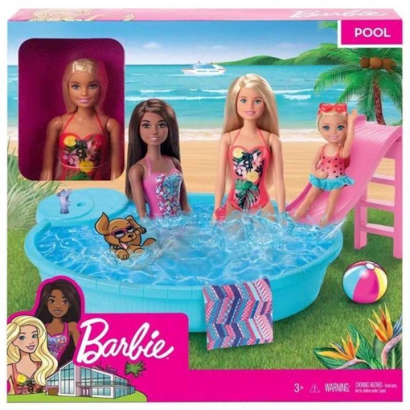 Jual Barbie Glam Pool Playset di Seller Louellaa Shop - Wanasari, Kab ...