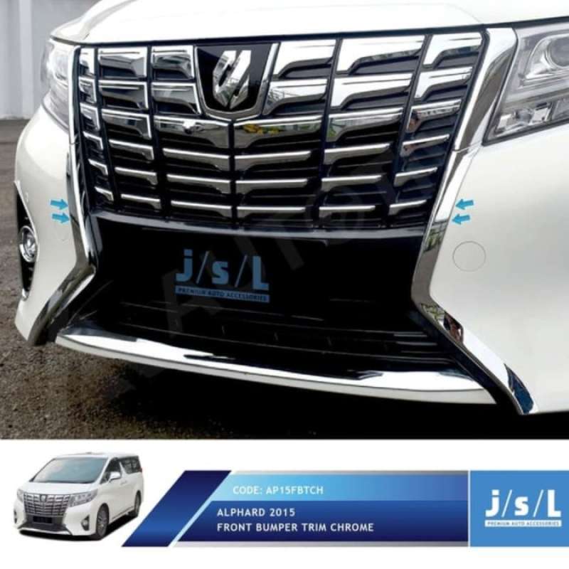 Promo List Bumper Depan All New Alphard/Front Bumper Trim Crome Diskon ...