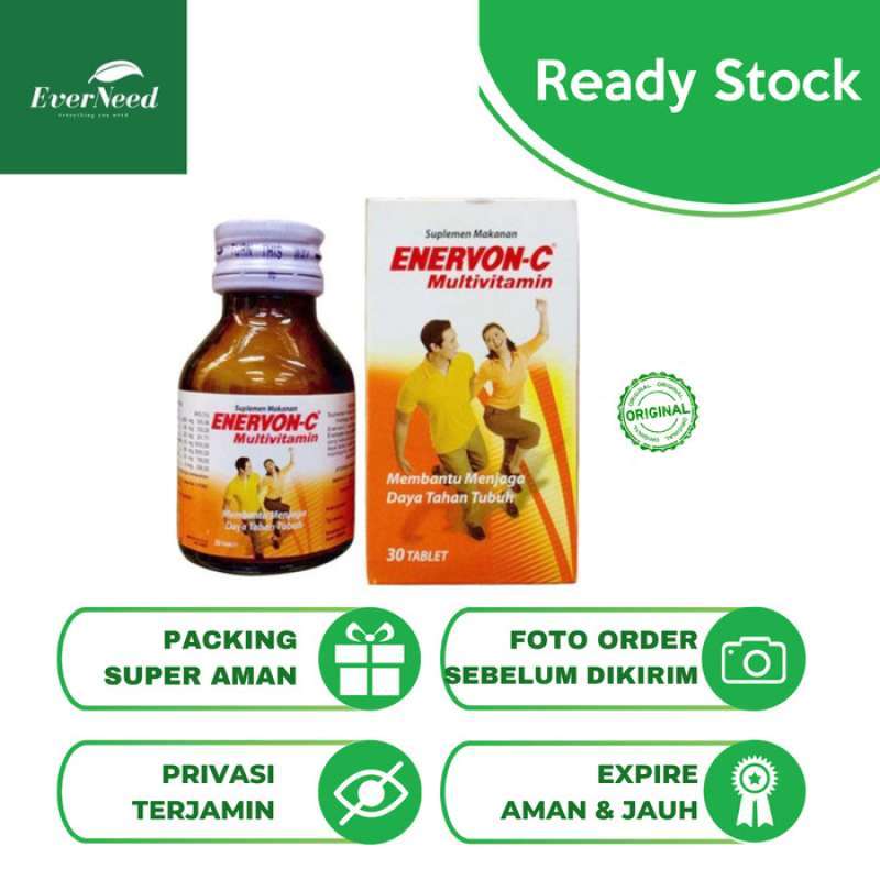 Jual Enervon C 30 tablet per botol di Seller Miyustore - Tugu Utara ...