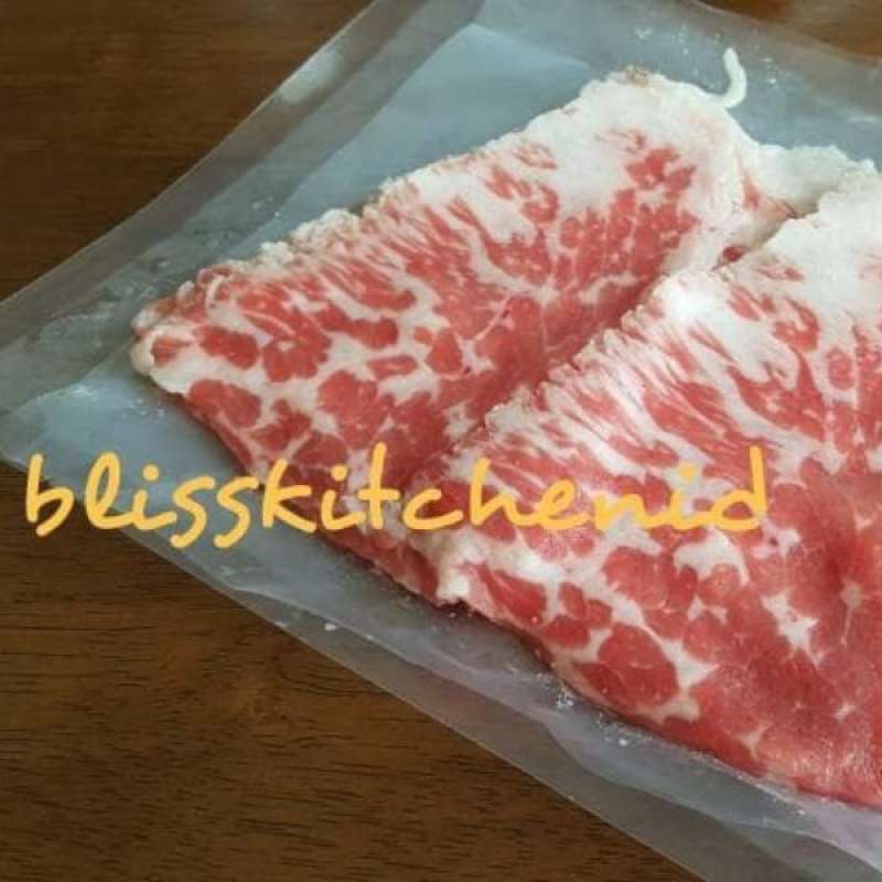 Jual Daging Sapi AUS Premium Grainfed Chuck Crest Sliced MB4+ 250gr ...