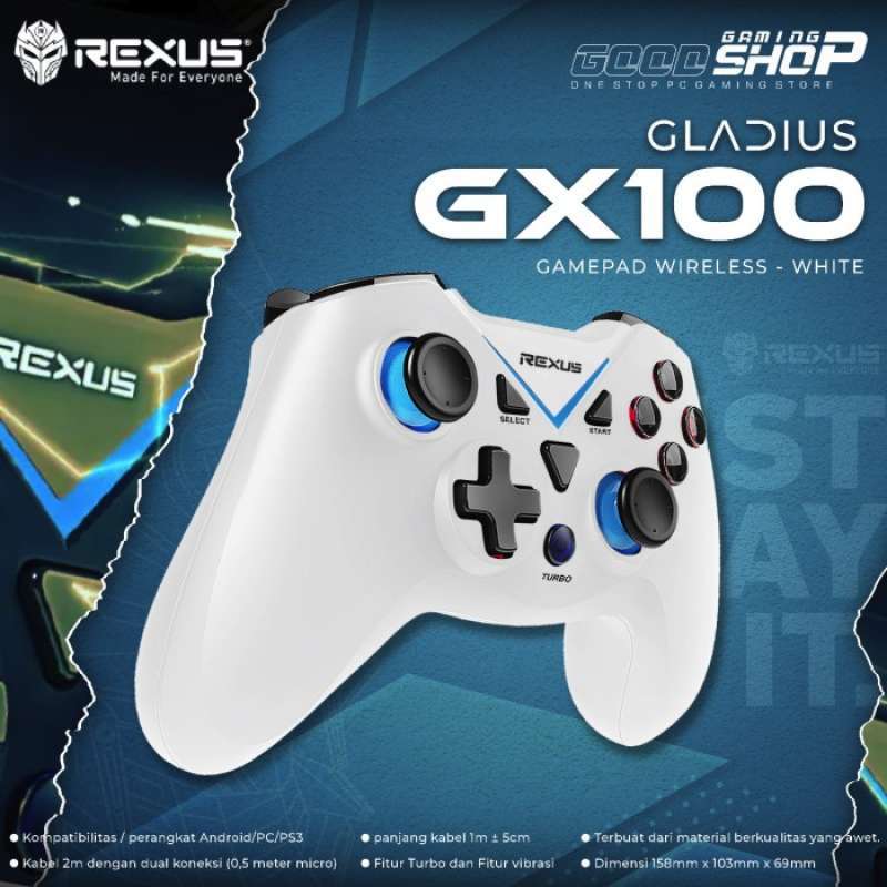 Jual Rexus Gamepad Gx100 White di Seller Play Child - Kapuk, Kota ...