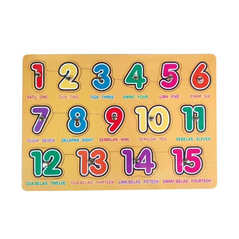 Jual Loving Shopz Gambar Alphabet Huruf Angka Knob Besi Mainan Edukasi ...