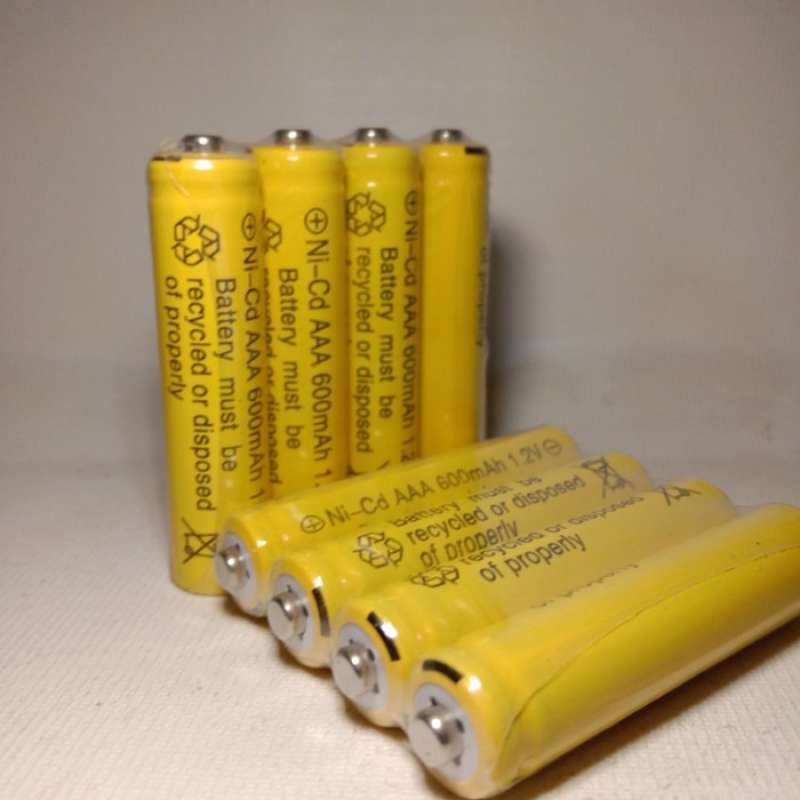 Jual Baterai Aaa Rechargeable Isi Ulang Cas Ni-cd 600mah Battery A3 ...