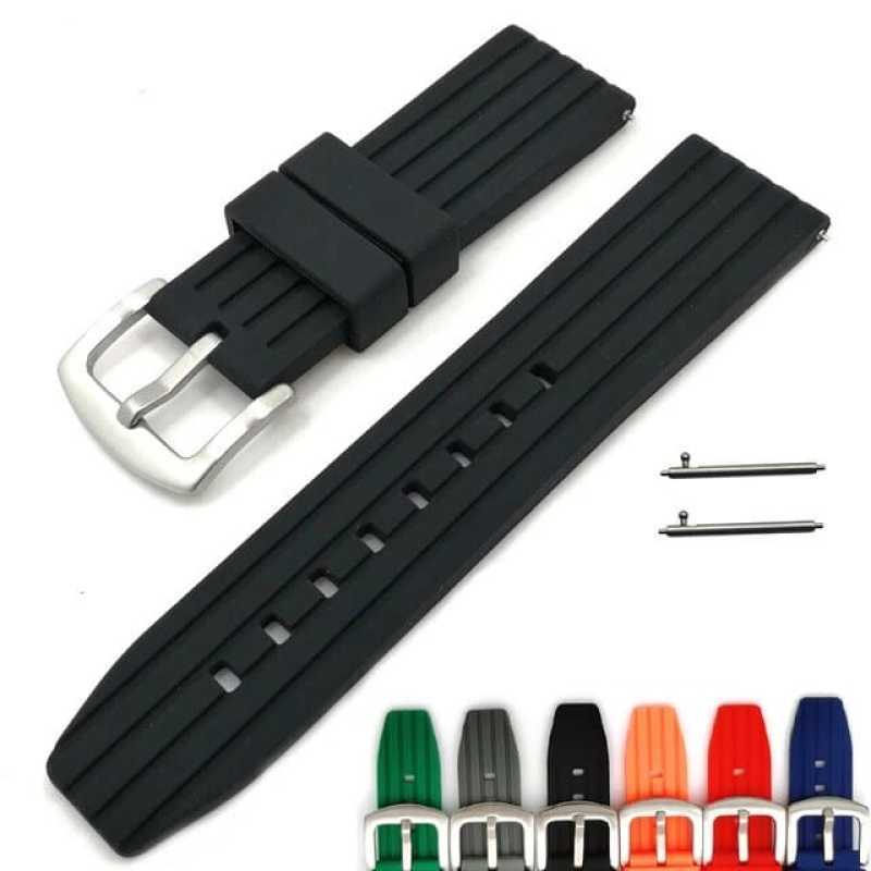 Jual Tali Jam Tangan 22 Mm Rubber Diver Strap Quick Release Tali Jam ...