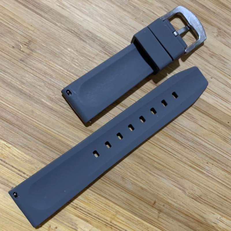 Jual Tali Jam Tangan 22 Mm Rubber Diver Strap Quick Release Tali Jam ...