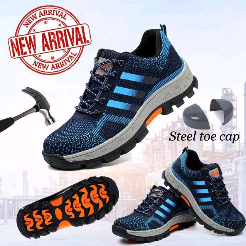 Jual Sepatu Safety Ujung Besi Model Sport Anti Paku Safety Shoes Pria ...