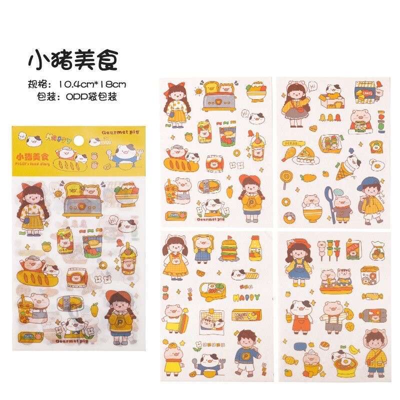 Jual Isi 4 Lembar Daily Life Essential Sticker Journal Stiker Scrapbook ...
