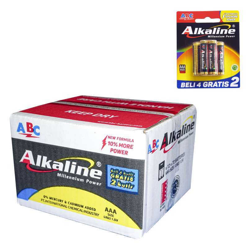 Jual Baterai Alkaline Abc 1 Kotak Original Murah - Harga Diskon Juni ...