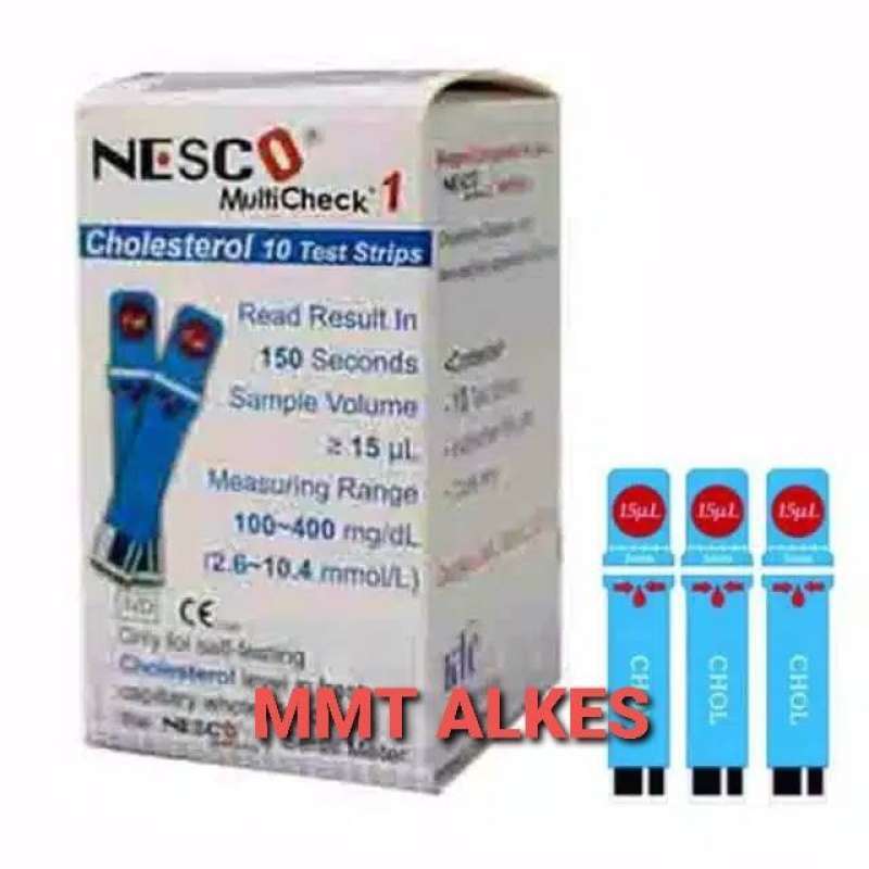 Jual STRIP KOLESTEROL NESCO / BLOOD CHOLESTROL / STIK KOLESTROL ...