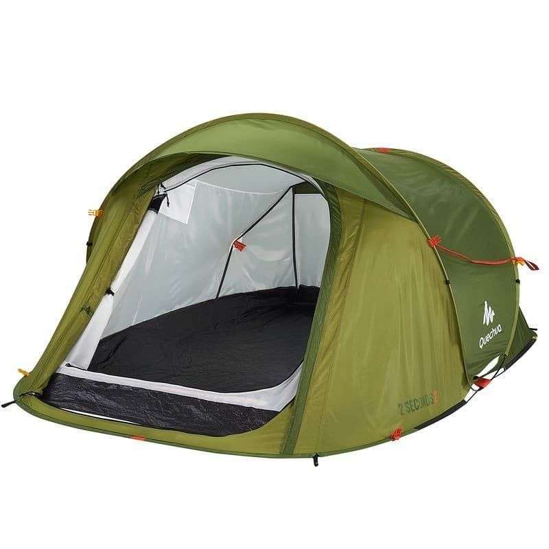 Jual Tenda camping pop up quick tent 2 orang 2P 2 second soft green di ...