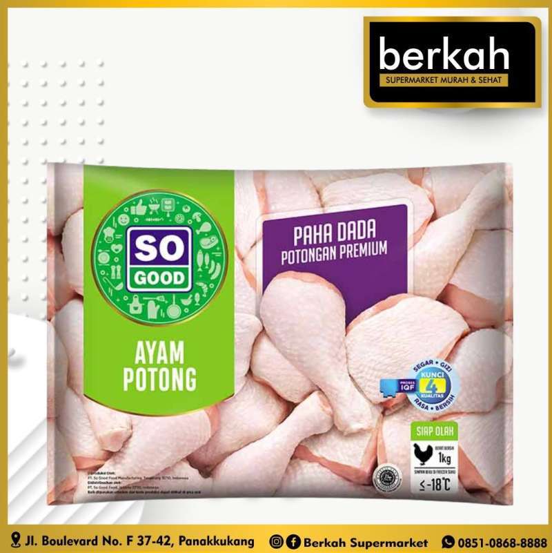 Jual SO GOOD AYAM PAHA DAN DADA 1 KG Halal di Seller Berkah Supermarket ...