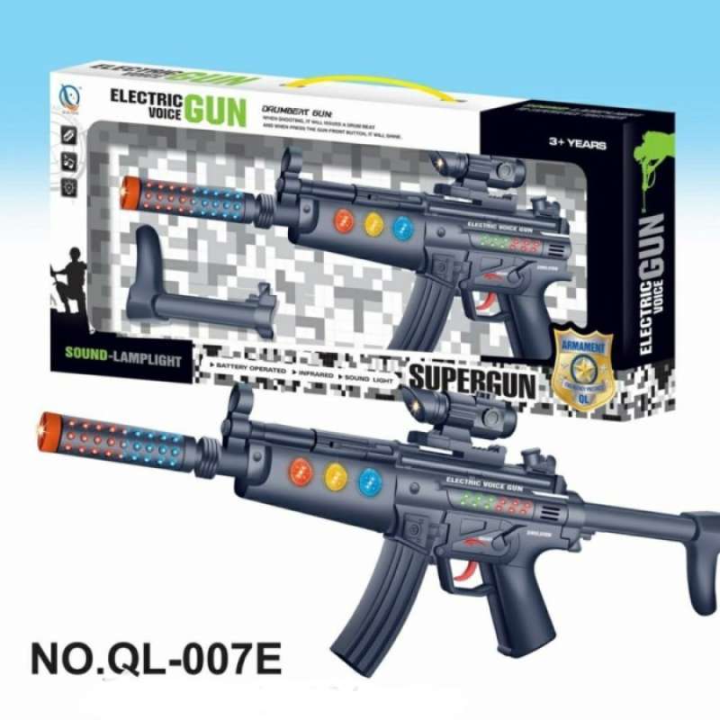 Promo MAINAN ELECTRIC GUN VOICE / SENAPAN PISTOL / ELECTRIC VOICE GUN ...