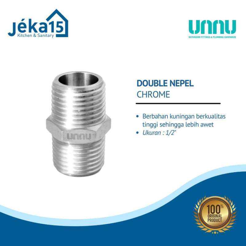Jual Unnu Double Nipple 1/2 Inch / Double Nepel Kuningan Di Seller ...