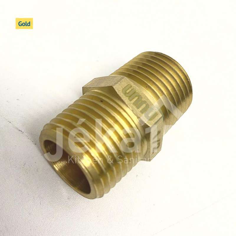 Jual Unnu Double Nipple 1/2 Inch / Double Nepel Kuningan Di Seller ...