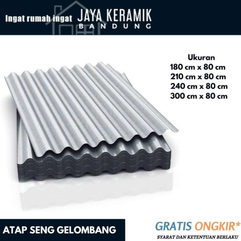 Jual Seng Atap Gelombang/ Seng Gelombang - 210 Cm Di Seller Jeka15 ...