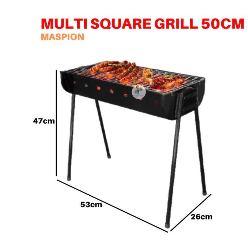 Promo Alat Bakar BBQ Panggangan Portable Multi Square Grill 50 cm ...