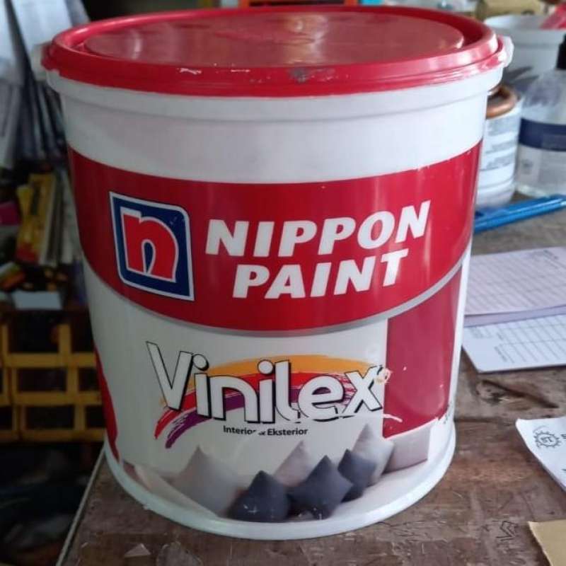 Jual Cat Tembok Nippon Paint Vinilex Putih 300 Ss Galon 5 Kg Di Seller ...