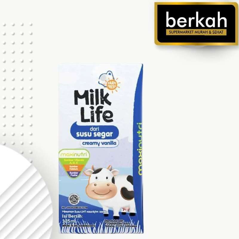 Jual MILK LIFE KIDS CREAMY VANILLA 125 ML di Seller Berkah Supermarket ...